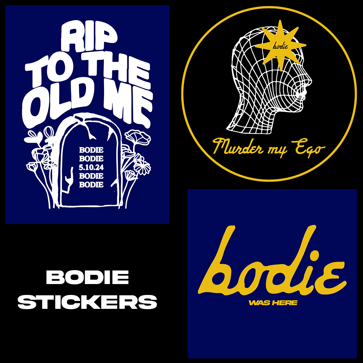 RIP STICKER PACK – bodielovesyou